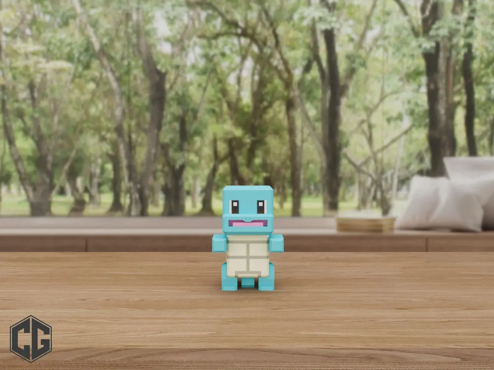 Squirtle Pokemon Multicolor by CG3D MakerWorld: Download Free 3D Models