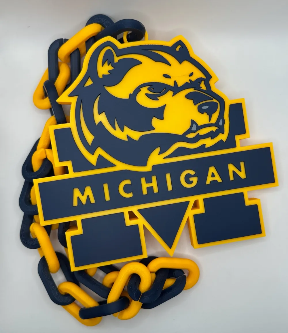 Michigan Wolverines sports chain by Billrobland - MakerWorld