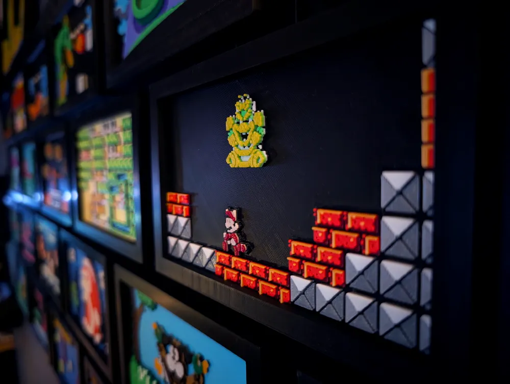 Super Mario Bros. 3 - Bowser Boss Wall Art - Free 3D Print Model ...