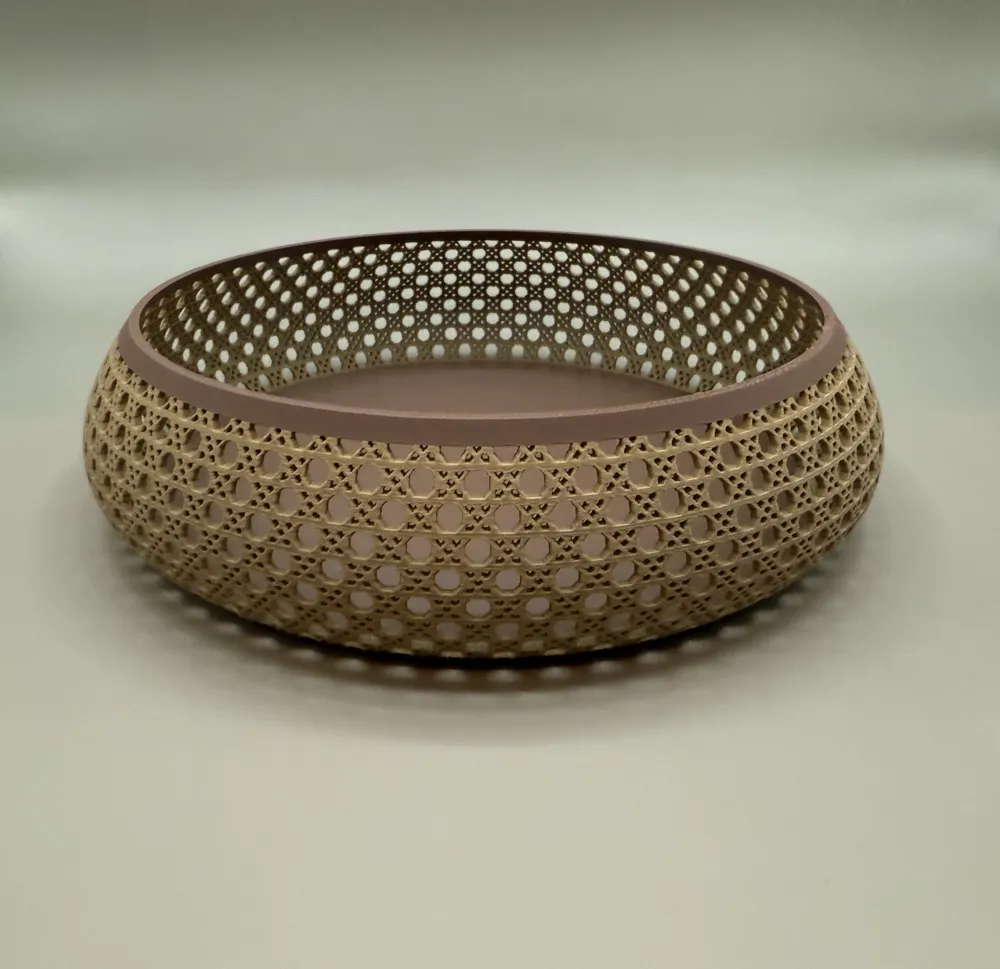 Catch Bowl - Rattan Cane Webbing - Free 3D Print Model - MakerWorld