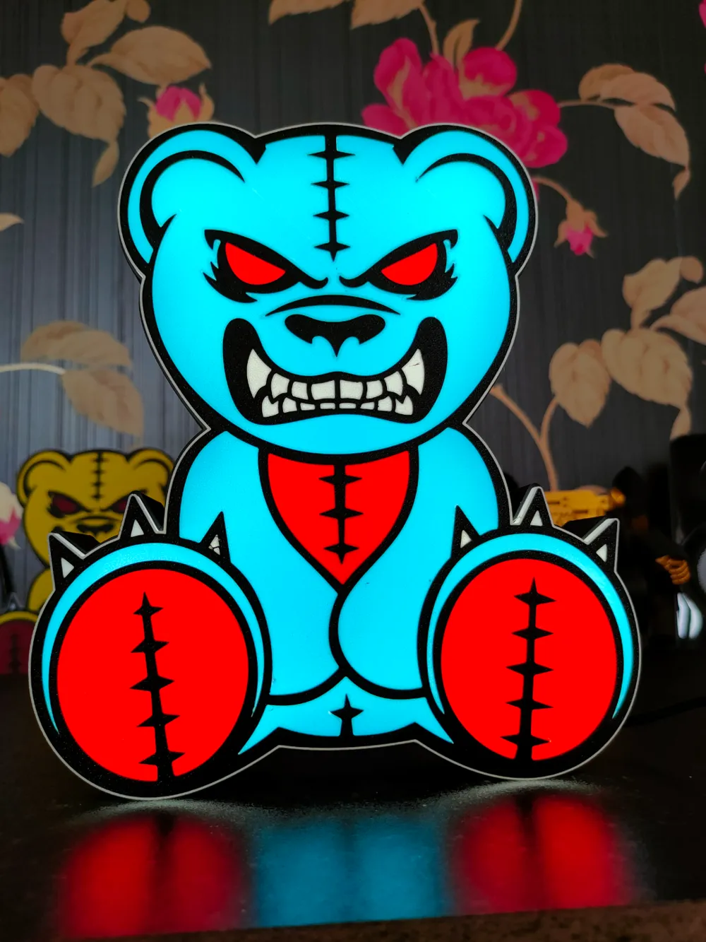 Horror Teddy Light Box - Free 3D Print Model - MakerWorld