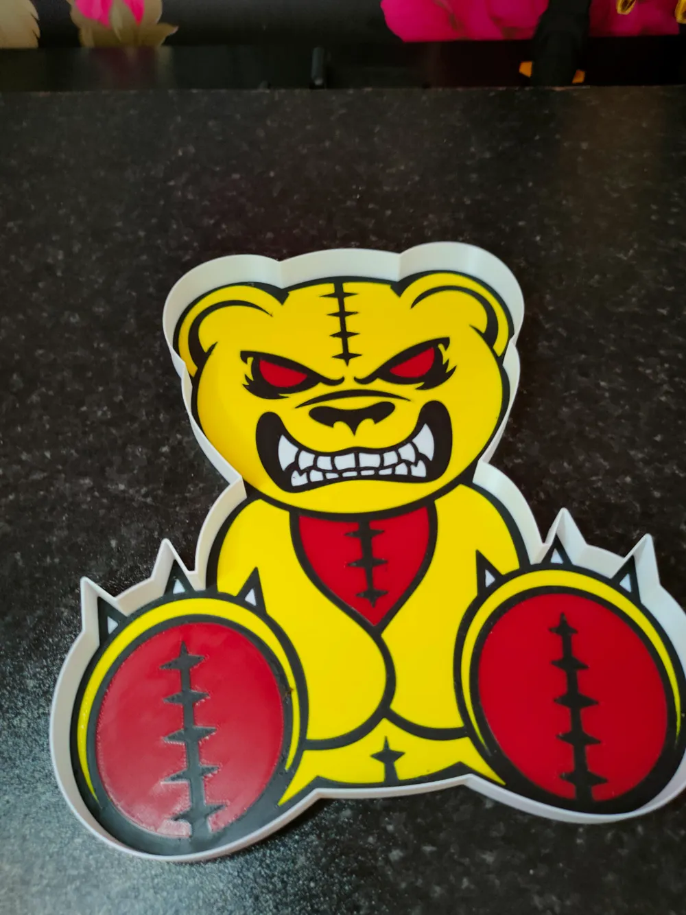 Horror Teddy Light Box by NotTooShabbyCreations - MakerWorld