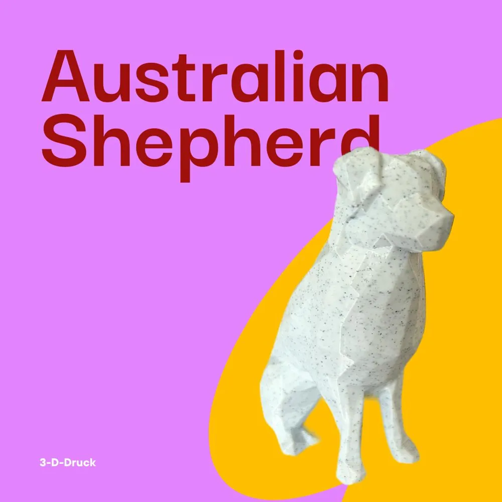 Low Poly - Australian Shepherd by Ebmeier - MakerWorld