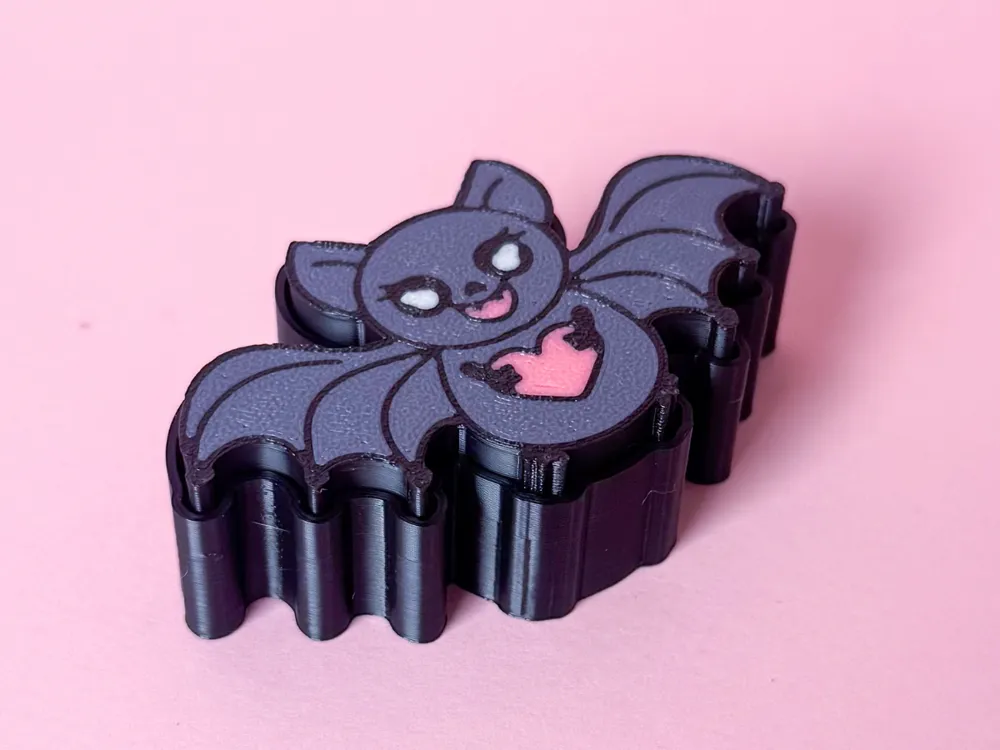 Spooky Bat Fidget Clicker by Lulu Rabbit MakerWorld: Download Free 3D ...