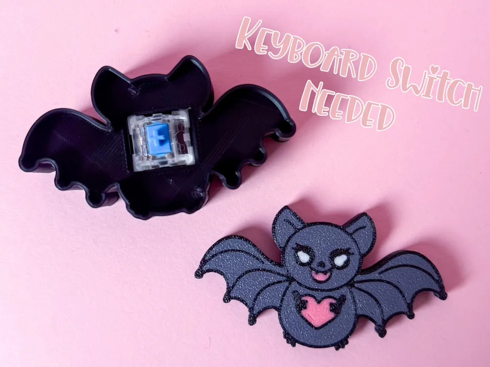 Spooky Bat Fidget Clicker by Lulu Rabbit MakerWorld: Download Free 3D ...