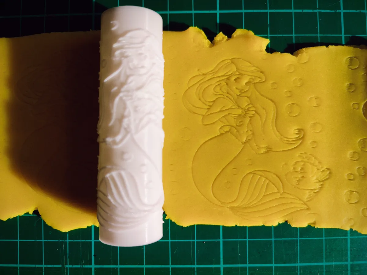 Ariel the Little Mermaid Play-Doh Roller - Free 3D Print Model - MakerWorld