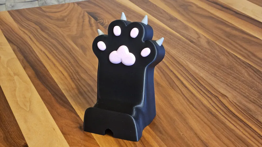 PAW-ne Stand (yes, it’s a pun for Phone Stand) - Free 3D Print Model ...