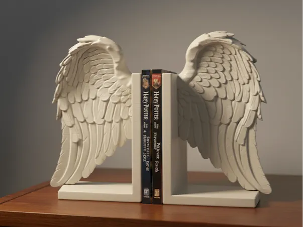 Angel Wings Bookend by ·PROJECTHOME· MakerWorld: Download Free 3D Models