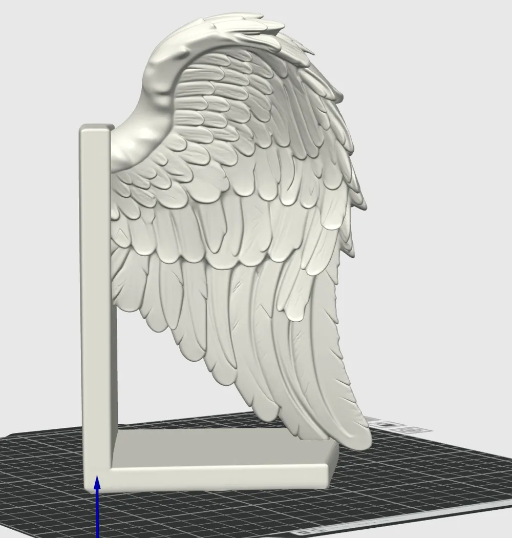 Angel Wings Bookend - Free 3D Print Model - MakerWorld