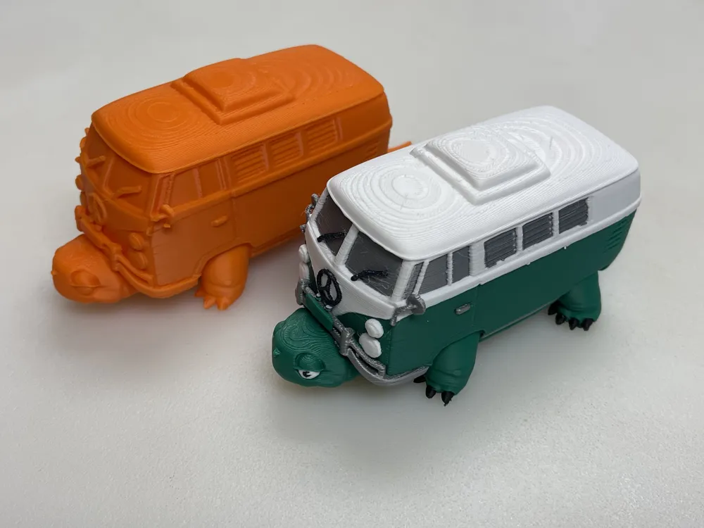 VW Turtle Camper Van - Free 3D Print Model - MakerWorld