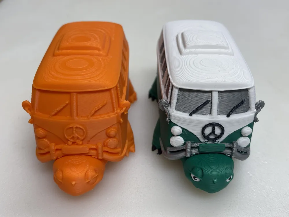 VW Turtle Camper Van - Free 3D Print Model - MakerWorld