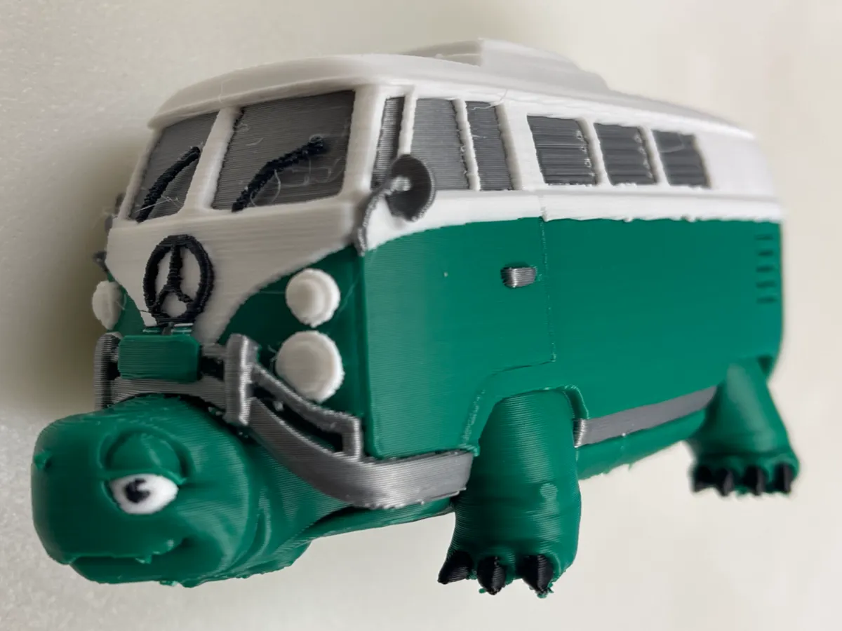 VW Turtle Camper Van - Free 3D Print Model - MakerWorld
