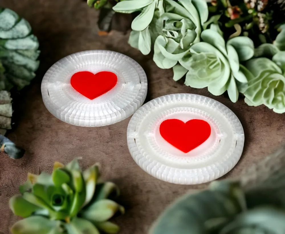 Large Spinning Heart Fidget Spinner by BarnesStudioStore - MakerWorld