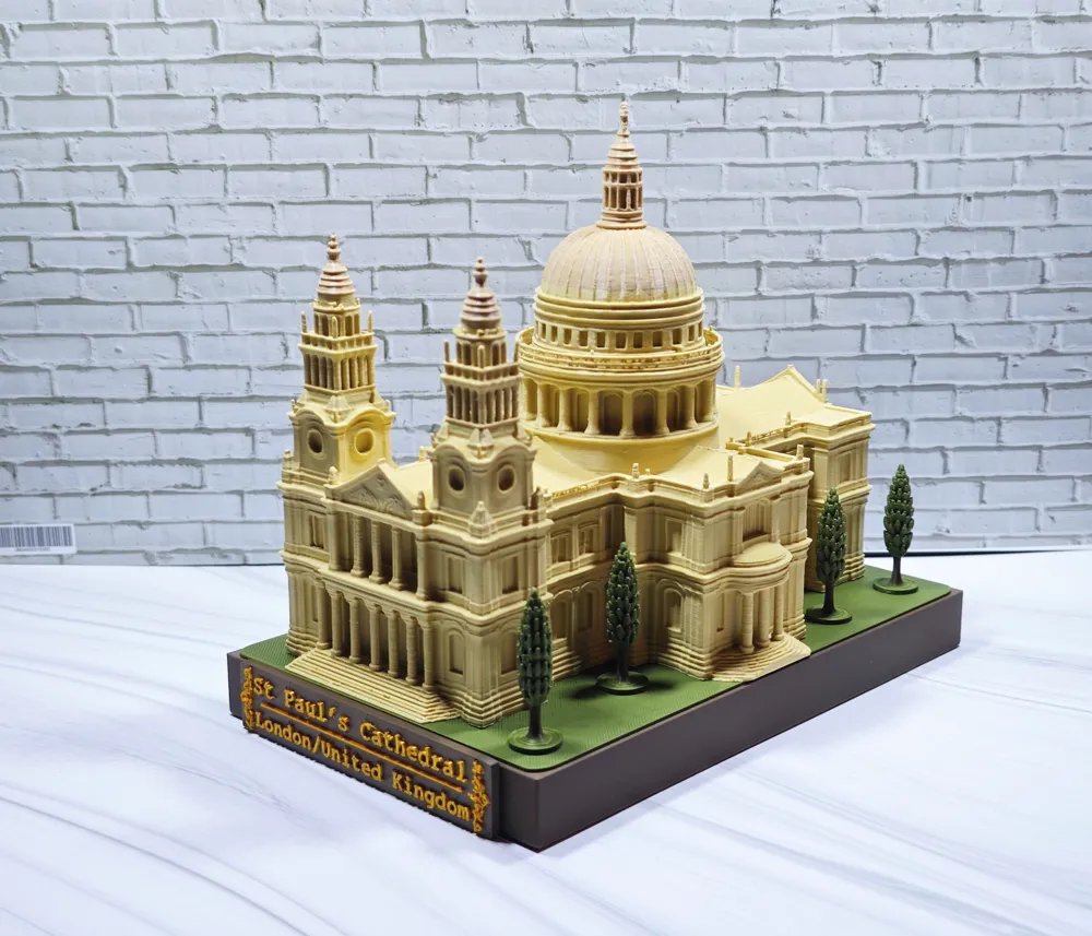 St Paul’s Cathedral (London)–detailed Diorama - Free 3D Print Model ...