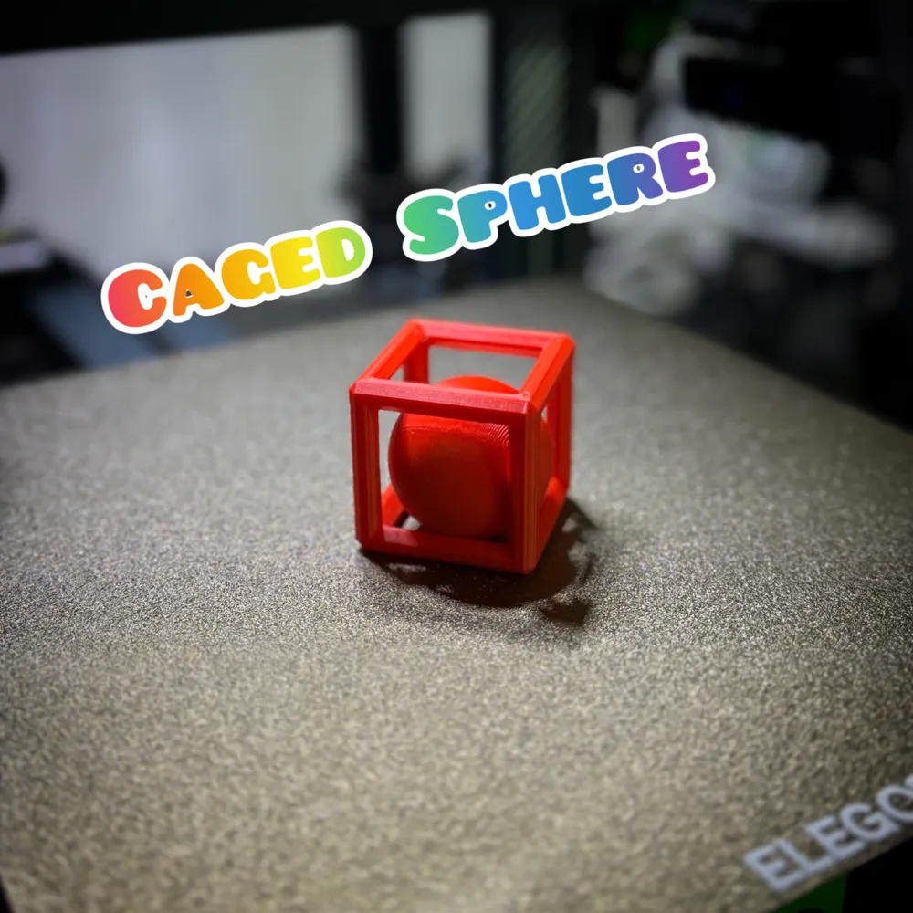 Caged Sphere by Mako3Design - MakerWorld