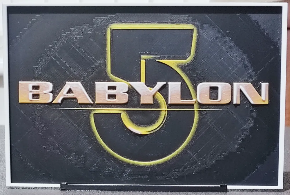 Babylon 5 Logo Plaque - HueForge 4-Color by BoDad - MakerWorld
