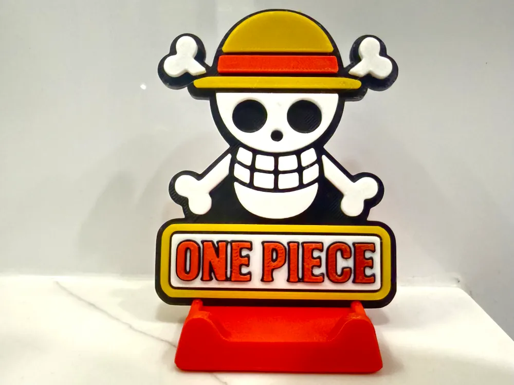 One Piece Phone Stand - Free 3D Print Model - MakerWorld