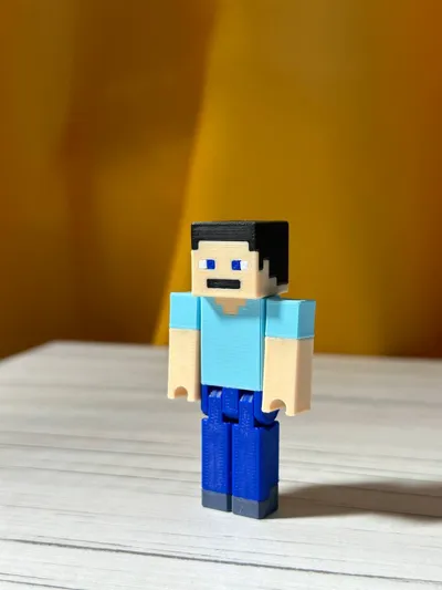 Minecraft Steve Articulated - Free 3D Print Model - MakerWorld