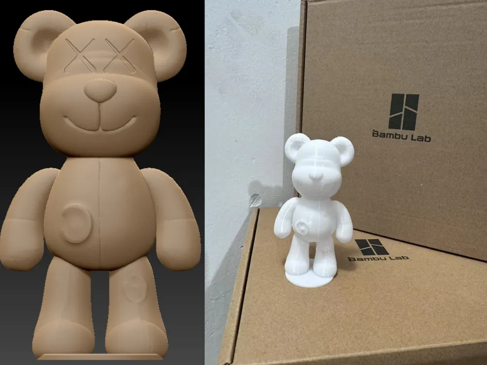 Kaws Companion Bearbric STAND bear - Free 3D Print Model - MakerWorld