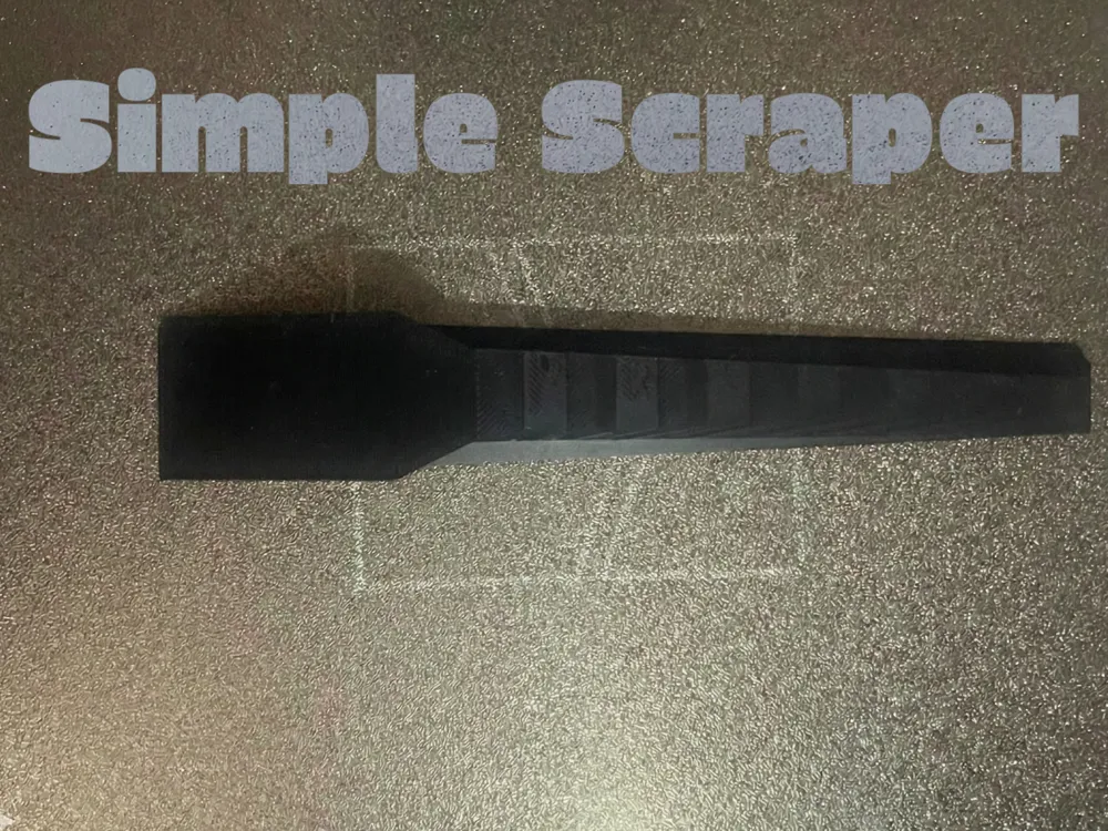 Simple scraper - Free 3D Print Model - MakerWorld