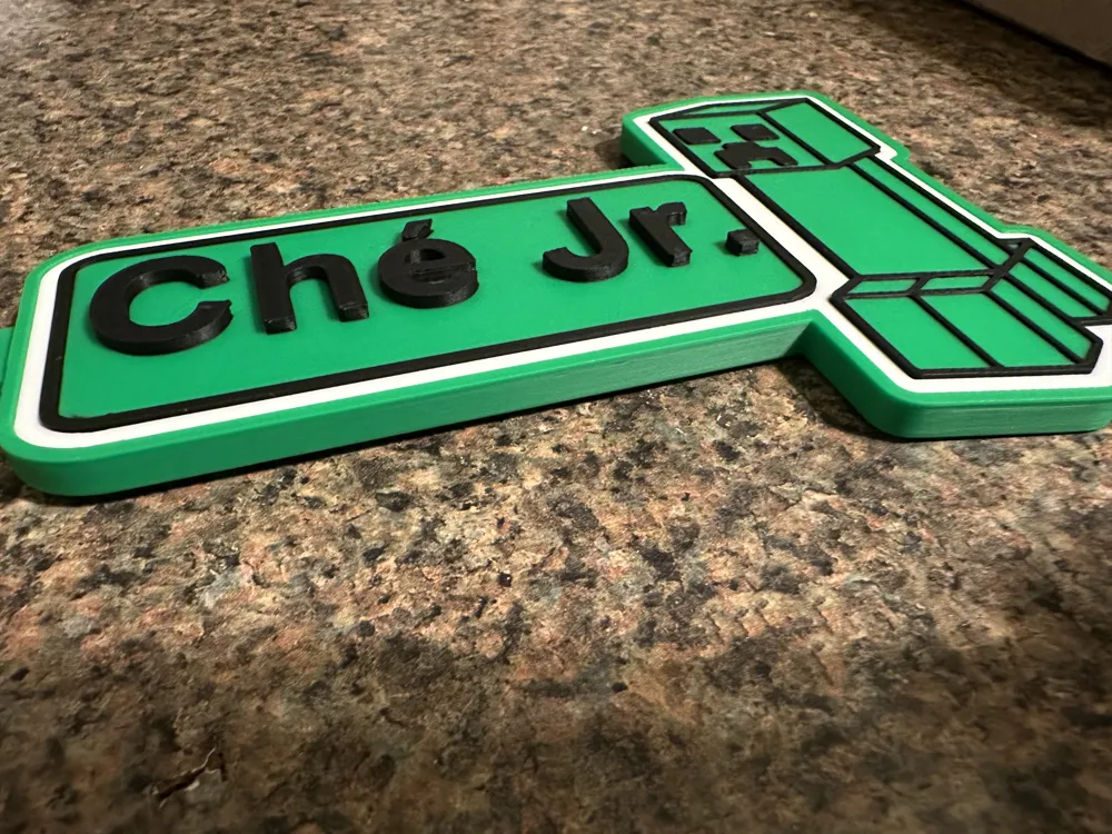 Customizable Minecraft Creeper Bookbag Nametag by Hamilton’s Custom ...
