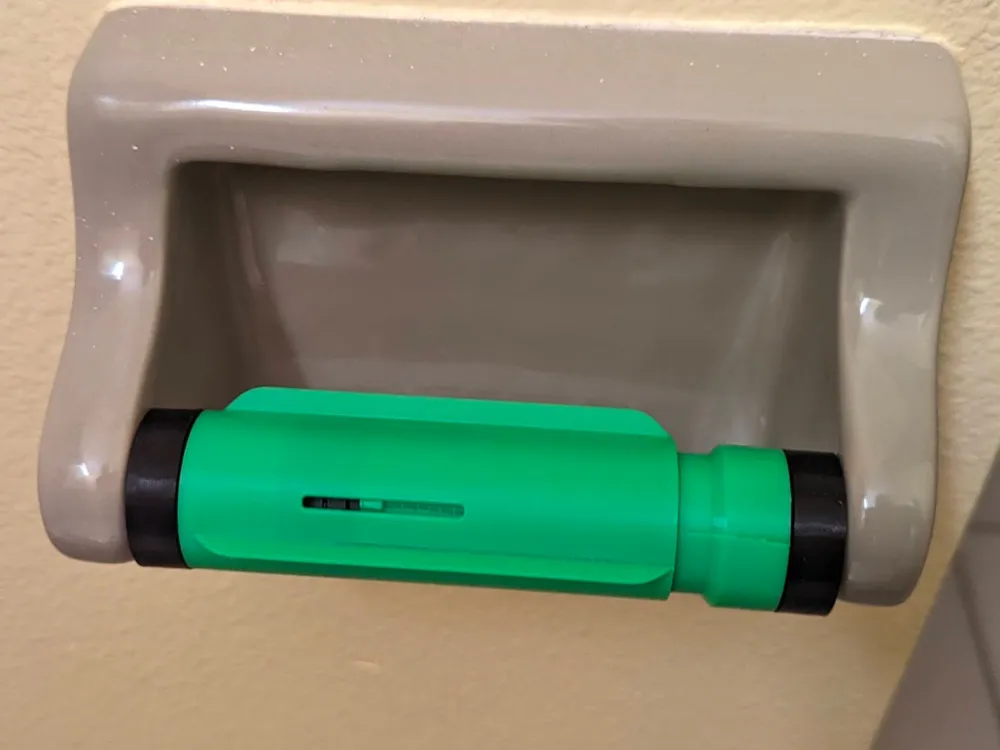 Toilet Paper Spindle (w/ Optional Bearings) by MadMax3D - MakerWorld