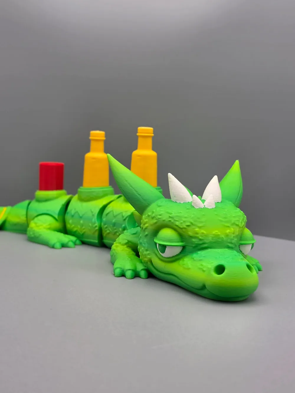Tequila Lime Articulated Dragon - Free 3D Print Model - MakerWorld