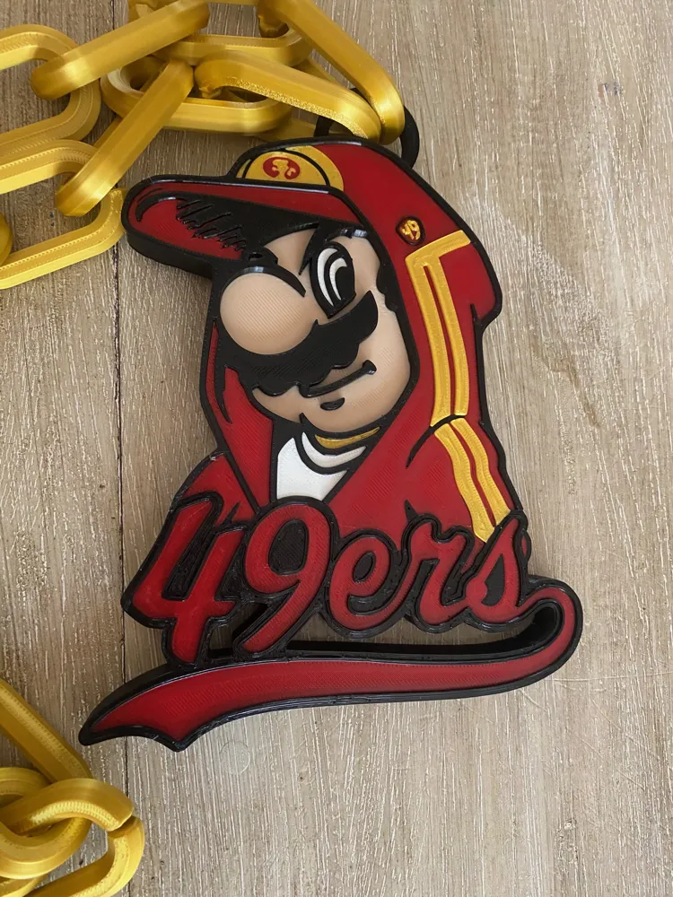 Mario 49ers Pendant For Hype Chain - Free 3D Print Model - MakerWorld