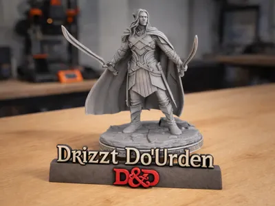 Drizzt Do’Urden – D&D Legendäre Dunkelelfen-Miniatur – Kostenloses 3D ...
