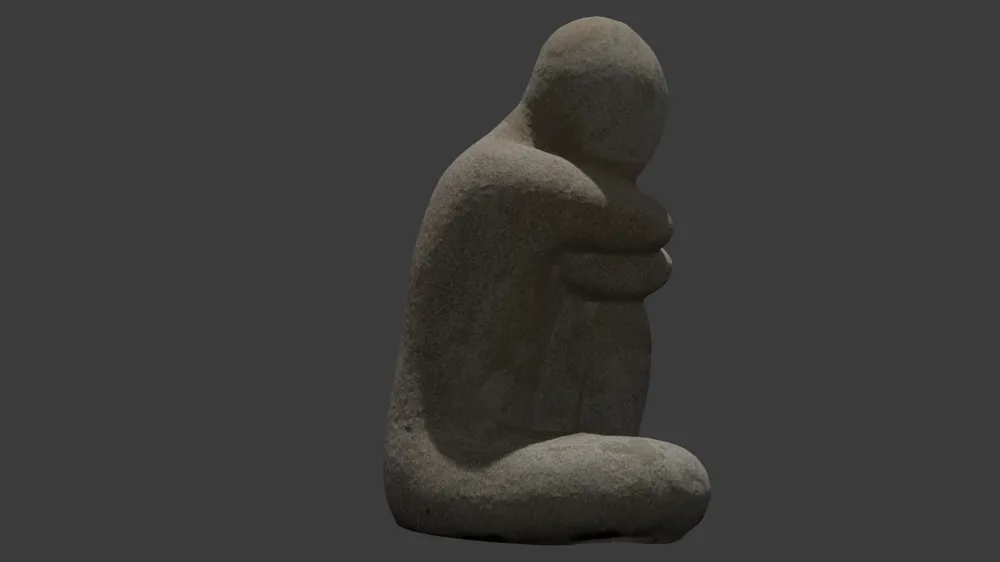 Sad thinking man statue by Accia - MakerWorld