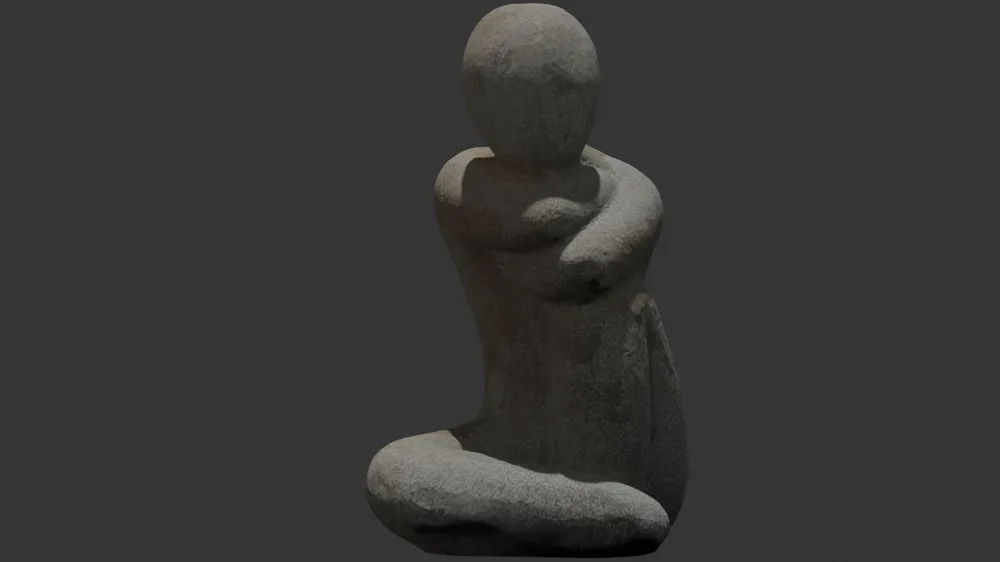 Sad thinking man statue by Accia - MakerWorld