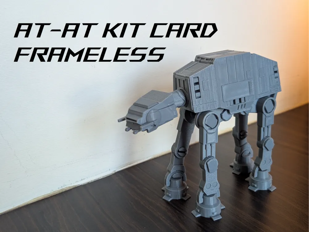 Star Wars AT-AT Kit Card Frameless Remixed by Liroy MakerWorld ...