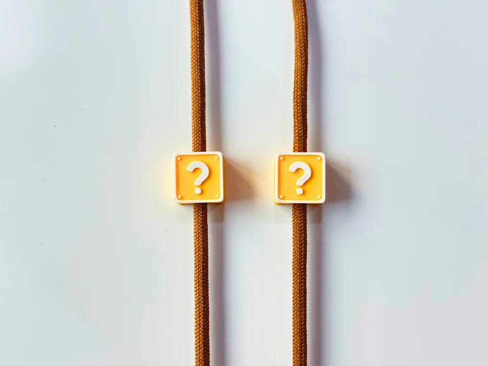 Mario Lucky Block Drawstring Beads by Helena MakerWorld: Download Free ...