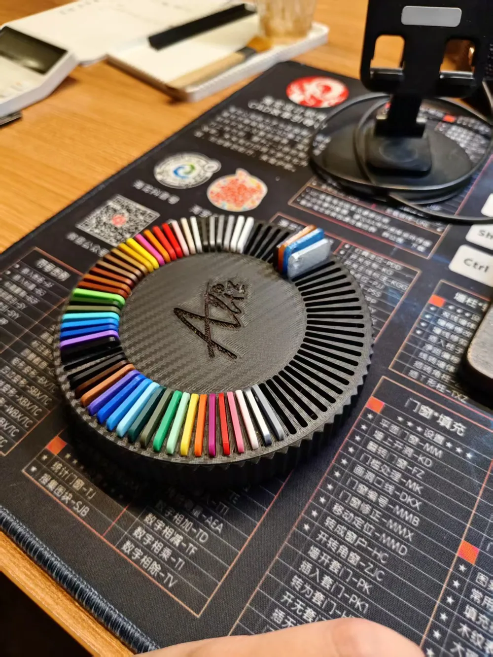 Expanded Bamboo, ALIZ Filament Swatch Bi-directional Rotating Storage ...