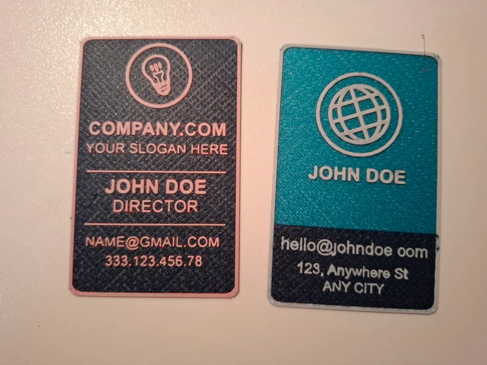 Parametric business card - type d by miziomon MakerWorld: Download Free ...