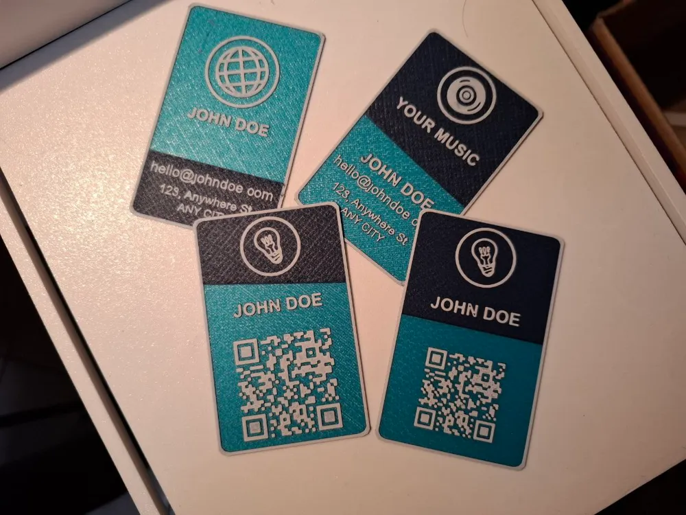 Parametric business card - type d by miziomon MakerWorld: Download Free ...