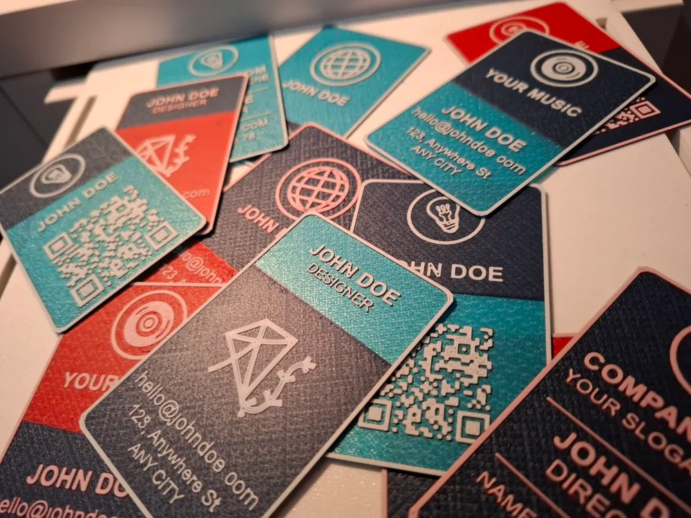 Parametric business card - type d by miziomon MakerWorld: Download Free ...