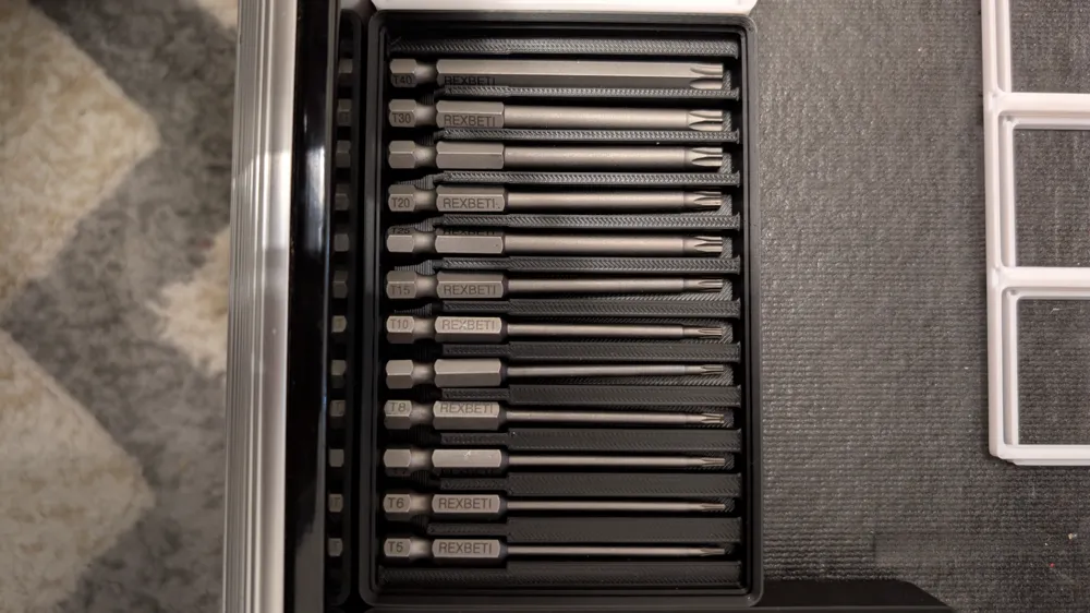 Gridfinity Torx Bit storage - Free 3D Print Model - MakerWorld