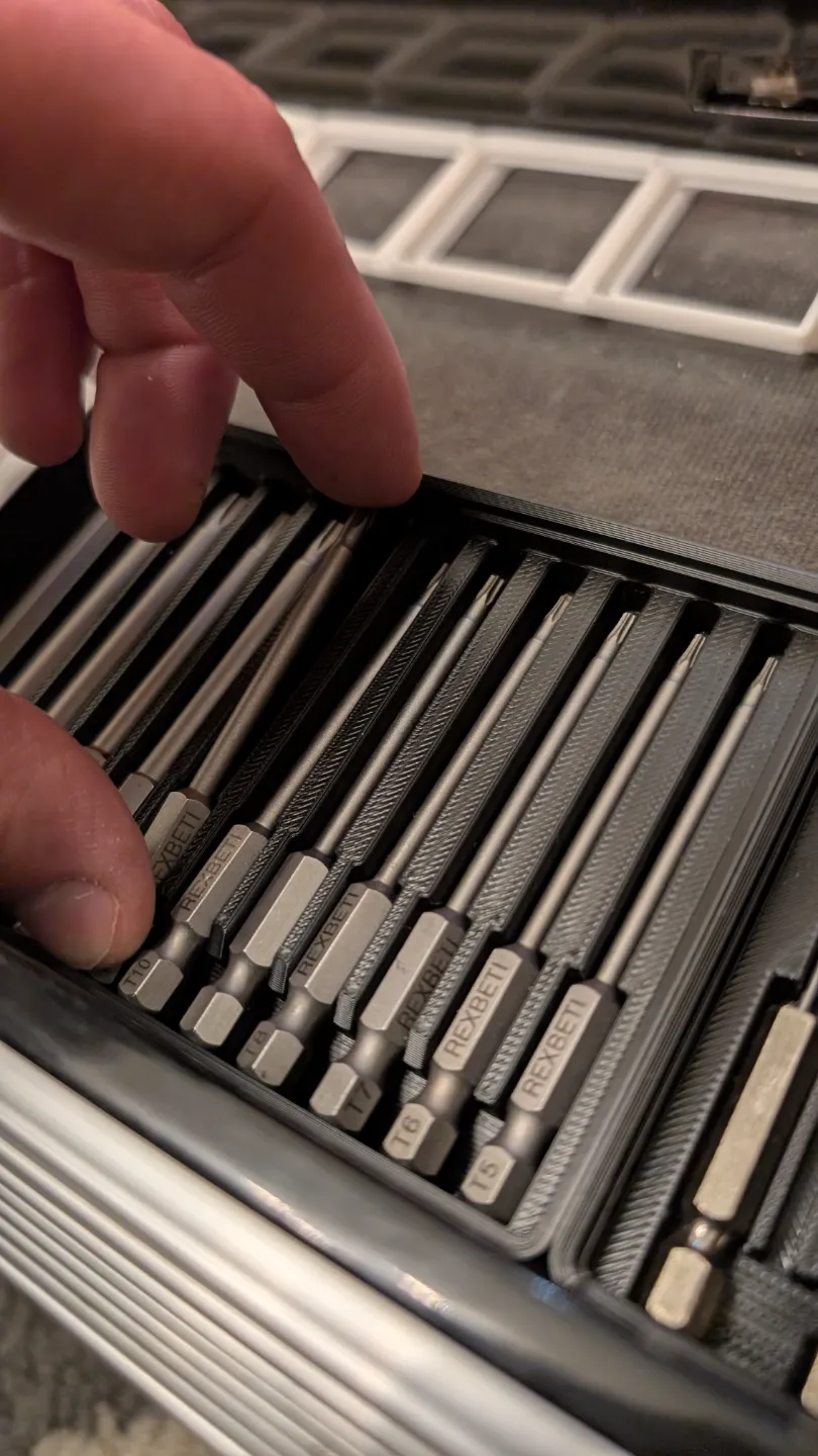 Gridfinity Torx Bit storage - Free 3D Print Model - MakerWorld