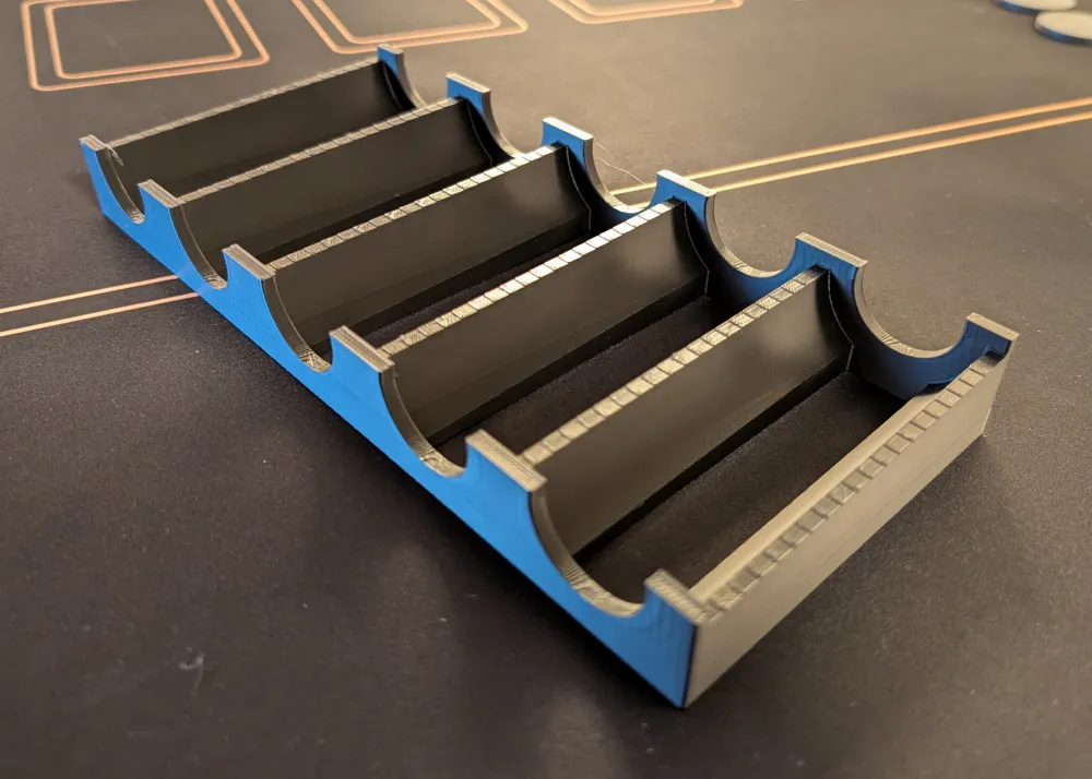 Poker Dealer Chip Rack - Customizable - Free 3D Print Model - MakerWorld