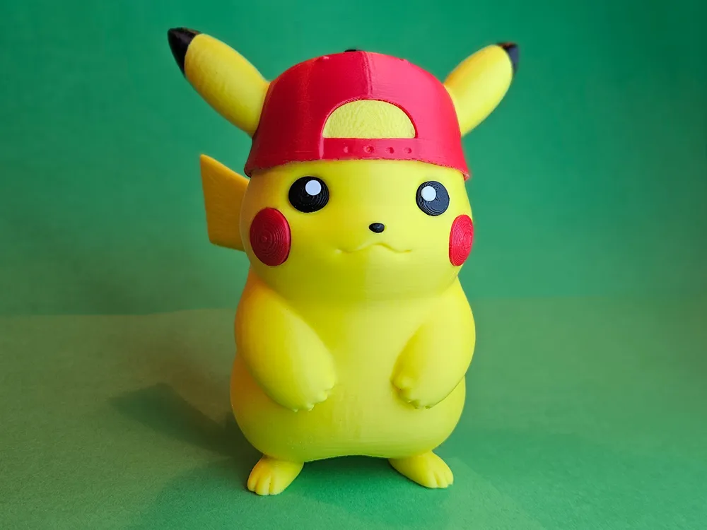 Pikachu Pokemon con Gorra - Sin AMS Multi-pieza + AMS - Modelo de ...