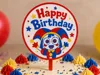 Digital Circus Birthday Cake Topper - Free 3D Print Model - MakerWorld