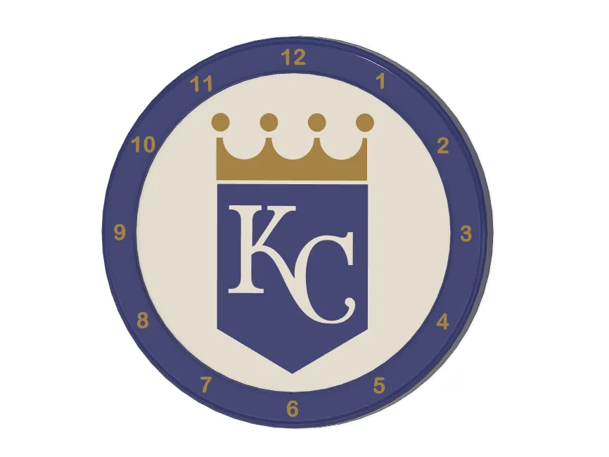 Kansas City Royals Clock Face by MadMax3D - MakerWorld