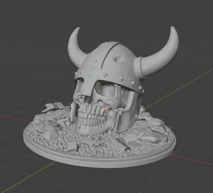 UL Fallen Soldier Skull – Dark Fantasy Bust - Free 3D Print Model ...