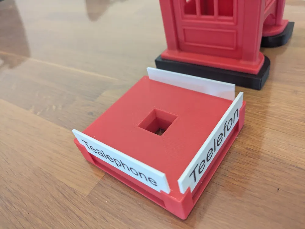 British Phone Booth Teabag Storage and Dispenser by Crusoe3D MakerWorld ...
