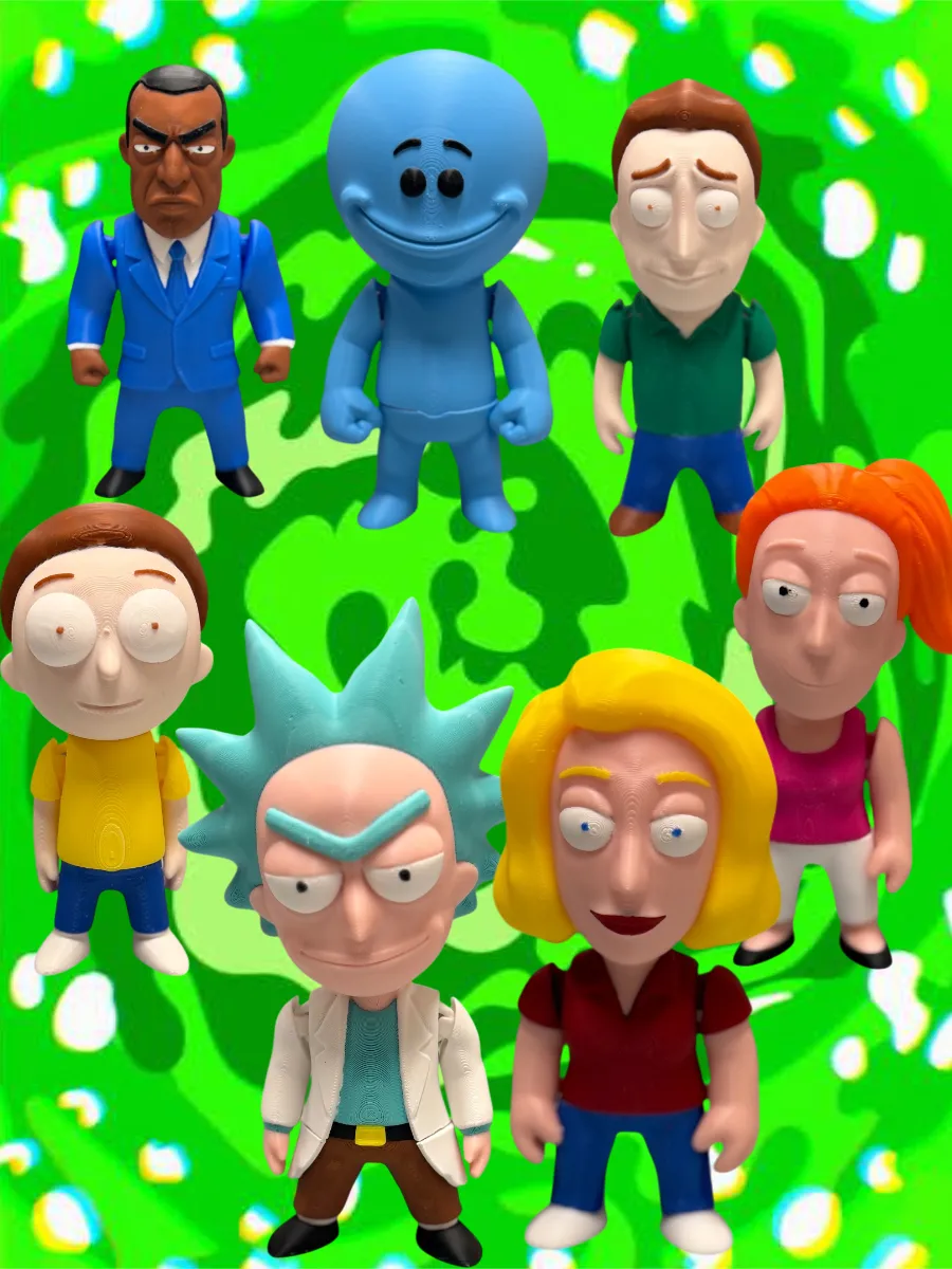 Flexi Rick - Rick and Morty - Free 3D Print Model - MakerWorld
