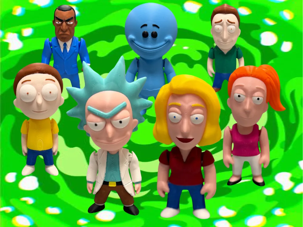 Flexi Rick - Rick and Morty - Free 3D Print Model - MakerWorld