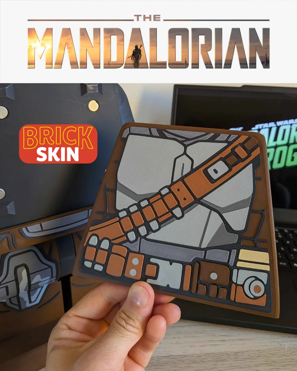 BrickSkin: Mandalorian MODULAR FIGURE - Free 3D Print Model - MakerWorld