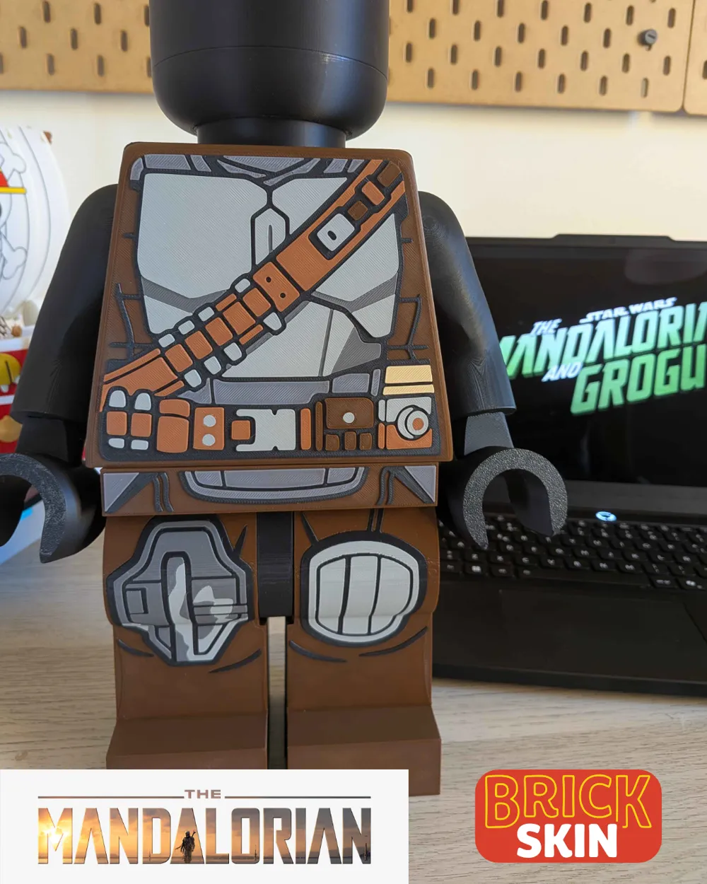 BrickSkin: Mandalorian MODULAR FIGURE - Free 3D Print Model - MakerWorld