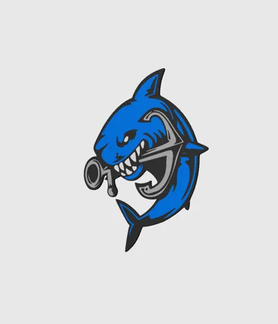 Hammerhead Shark 2D Art & Keychain by Release The Fleet - MakerWorld